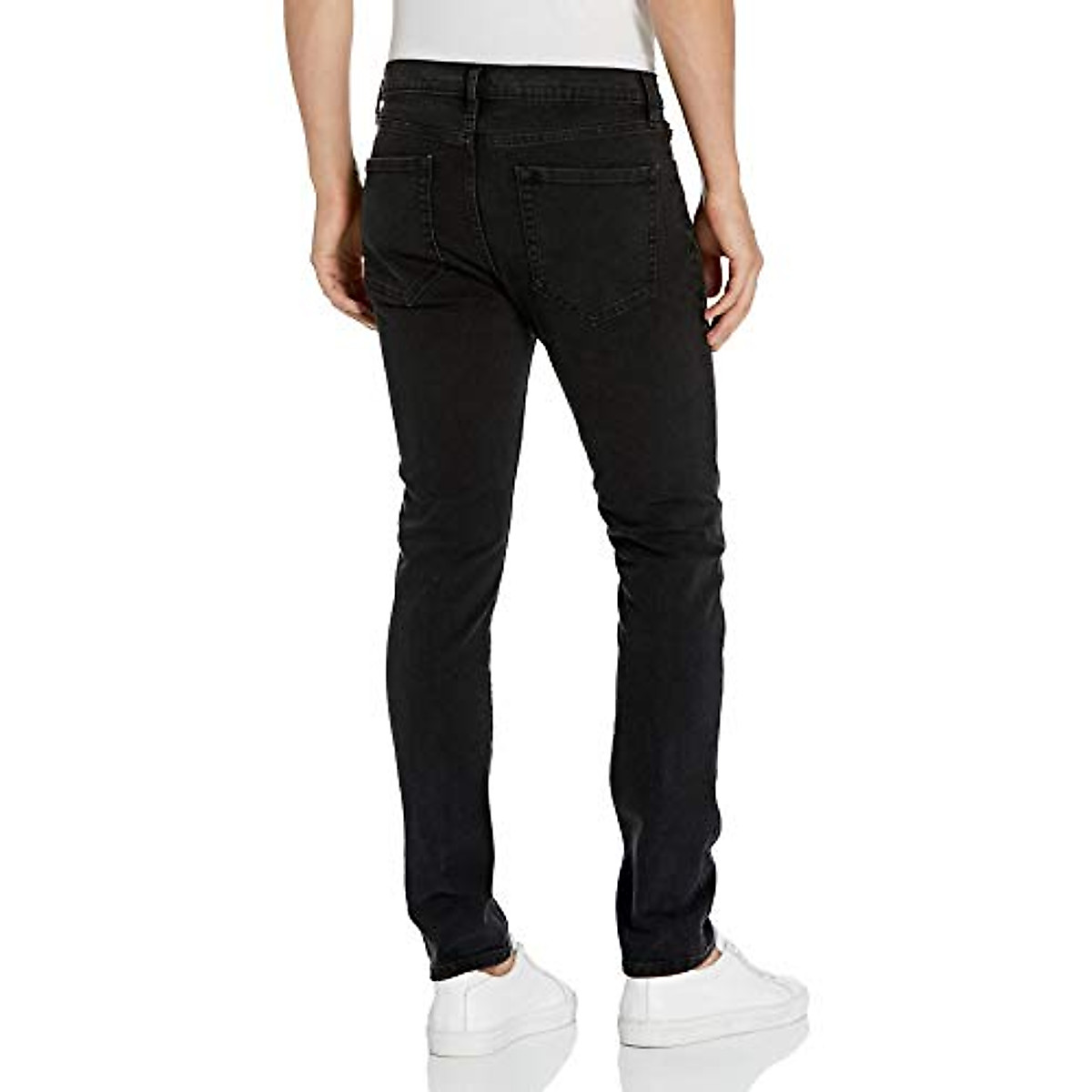 Amazon Essentials Men's Skinny-Fit Stretch Jean, Washed Black, 40W x 34L