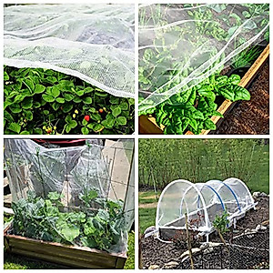 GonLei Garden Netting 10 * 50 FT Ultra Fine Garden Mesh Netting Protection Net Plant Cover Screen Vegetable Row Cover,Blueberry Netting Shrubs Fruits Tree Flowers Garden Screen Barrier Net
