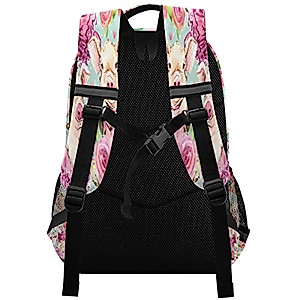 ALAZA Cute Pig Leaf Animal Cake Large Backpack Travel College School Shoulder Laptop Bag Daypack Bookbag