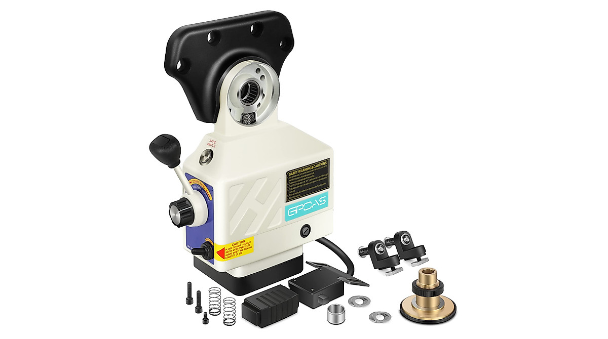 GPOAS Power Feed X-Axis for Milling Machine 450 in-lb Torque, 0-200RPM ...
