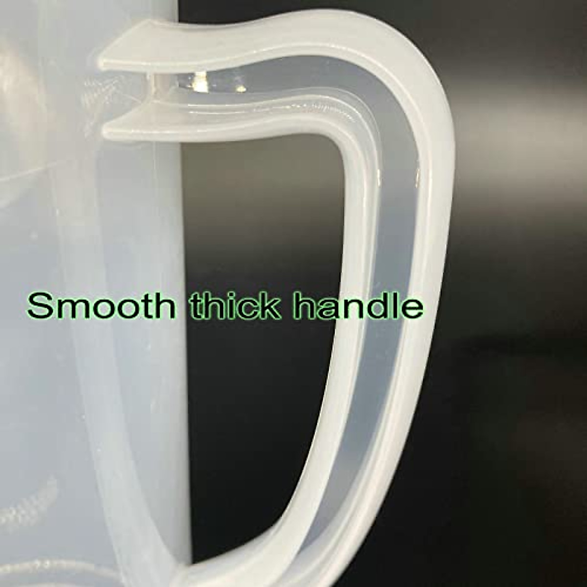 81oz/2.4Litre/0.63 Gallon Plastic Water Pitcher with Lid BPA-FREE Carafes Mix Drinks Water Jug for Hot/Cold Juice Beverage Ice Tea (Green, 81oz)