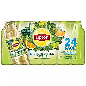 Diet Green Iced Tea - Citrus Flavor With Other Natural Flavors - With 100% Daily Value Antioxidant Vitamin C Per 12 Fl Oz, 24-500 ml Bottles - 2 Pack