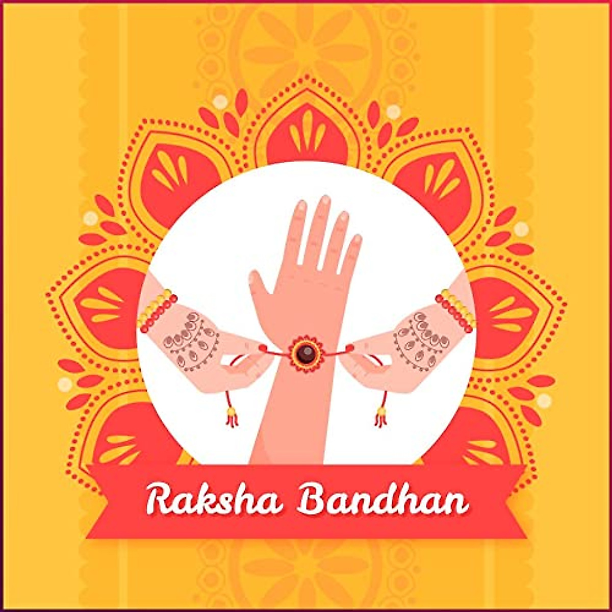 CRAFTONE Set of 12 Handmade Assorted Design Traditional Rakhi for Brother, Designer Rakhi Set for Raksha Bandhan, Rakhi Thread Bhaiya Bhabhi Sister Rakhi Band for Rakshabandhan with Roli Chawal