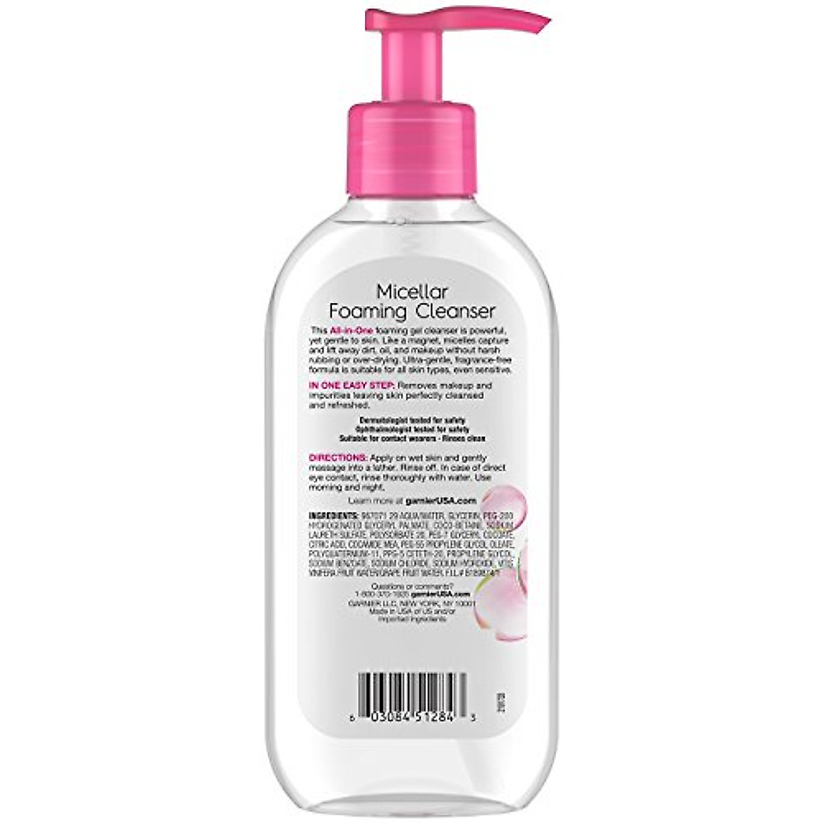 Garnier SkinActive Micellar Foaming Face Wash, For All Skin Types, 6.7 fl oz