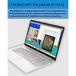 HP 17" Laptop, Intel Pentium Silver N5030 Processor, Intel UHD Graphics 605, 4 GB RAM, 256 SSD, Windows 11 Home in S Mode (17-cn0030nr, Natural Silver)