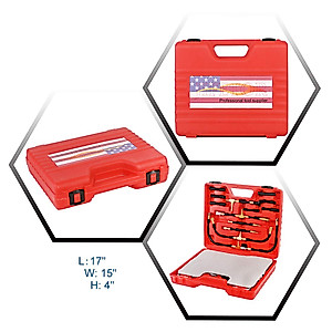 JIFETOR Fuel Injection Pump Pressure Tester Gauge Kit, Car Gasoline Gas Fuel Oil Injector Test Manometer Tool Set 0-140PSI, Universal for Auto Truck SUV Motorcycle ATV RV SUV