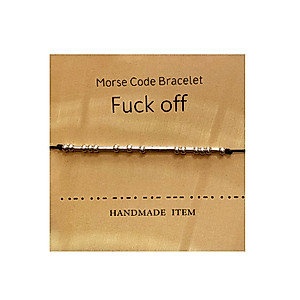 Honaer Morse Code Bracelets Inspirational Jewelry Gifts for Women Men Friend