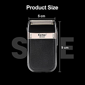 KEMEI Men's Electric Razor Waterproof Reciprocating Razor Cordless Precision Beard Trimmer Twin Blade USB Rechargeable Grooming Razors,Shaving & Hair Removal Products (2024 Shaver)