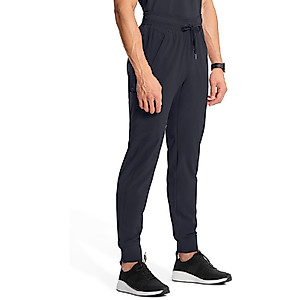 Infinity Cherokee Men's Jogger Pants with Drawstring Waist Mid Rise 5 Pockets Bottoms CK004AS, L Short, Pewter