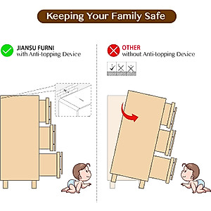 Jiansu furni 6 Drawer Dresser,Modern Dresser with Storage,Chest of Drawers with Wooden Handle,Fluted Dresser TV Stand,Metal Leg Design,Wood Drawer Organizer for Bedroom,Living Room (Black+Oak)