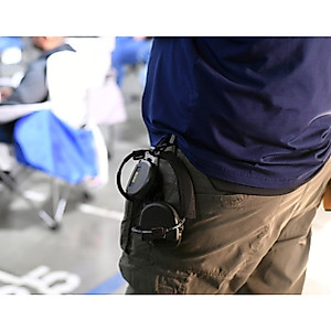 Ready Up Gear EarClip – Universal Belt Clip for Ear Muffs - Neodymium Magnetic Closure - Fits Belts up to 2 Inches - Black, Secure & Convenient Hearing Protection Holder