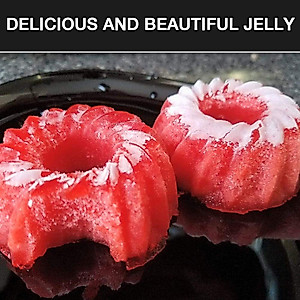 Wisehold Silicone Fluted Cake Pan (5pc), 6 inch Diameter, Nonstick Round Cake Mold, Reusable Silicone Baking Mold Suitable for Making Jello, Cake, Gelatin and Mousse bread