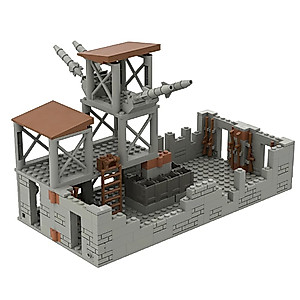 YEIBOBO ! DIY Military Series Building Bricks Model Set, Simulation Military War Scene Equipment Accessories for Kids 6+ (Military Base-267pcs)