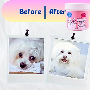 Dog Eye Wipes for Discharge and Crust, Tear Stain Remover Wipes for Shih-Tzu, Yorkies, Pekingese, Pugs, Schnauzers, and Cats,120 Non-Irritant Pre-Soaked Eye Wash Pads for Dogs and Cats [120ct]
