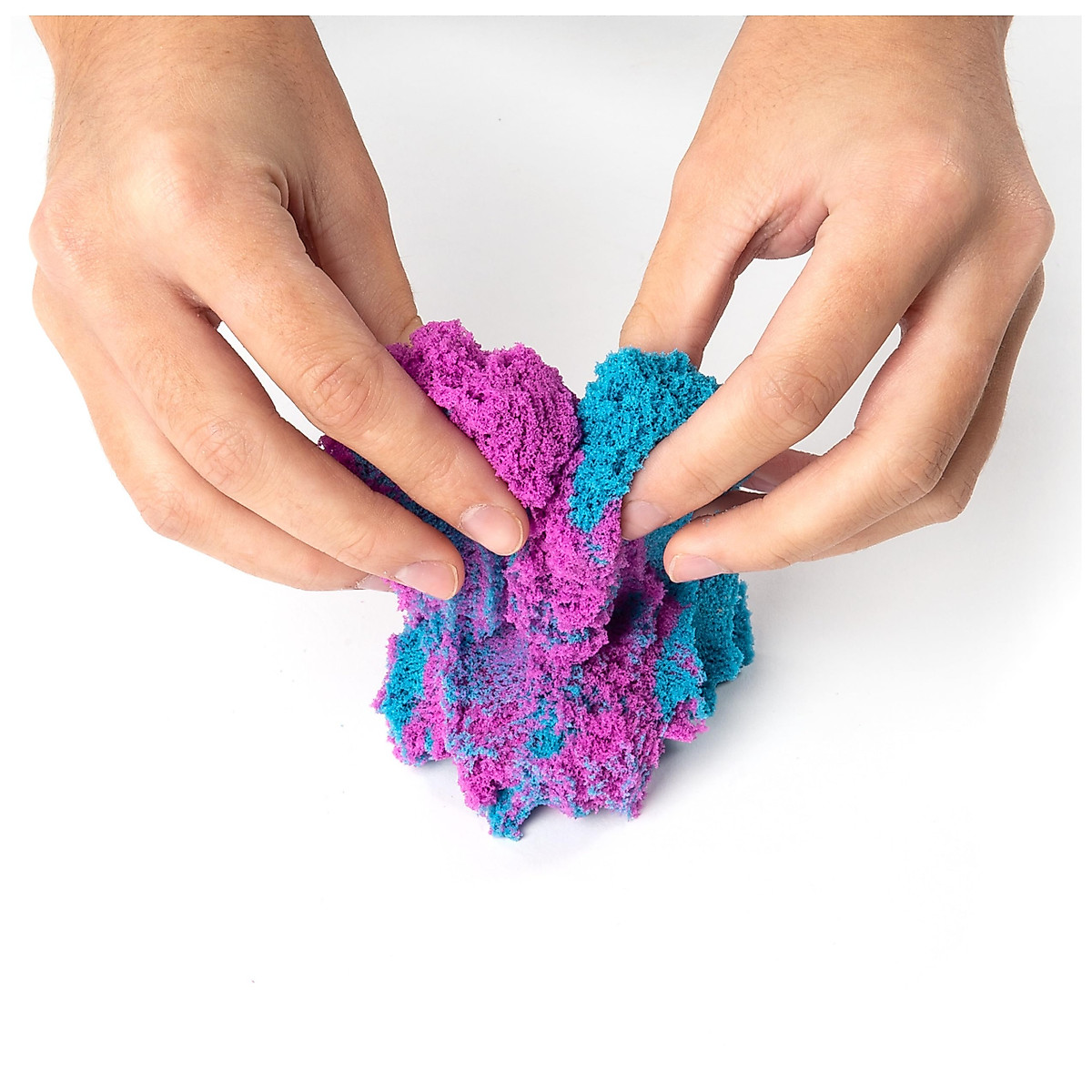 Kinetic Sand, 6lbs Bucket with 3 Colors of All-Natural and 3 Tools, Play Sand Sensory Toys for Kids Ages 3 and up