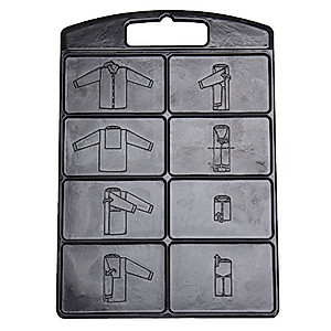 Household Essentials 195 Shirt Folding Board For Laundry | Folds T-Shirts, Polos And Dress Shirts , Black