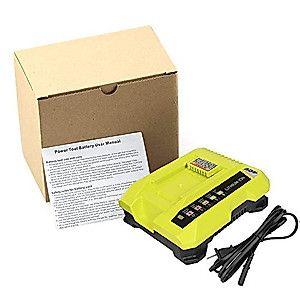 OP401 Replacement for ryobi 40v Charger Lithium-Ion OP401 Charger Compatible with Ryobi 40Volt Lithium-Ion Battery Charger for Ryobi OP4026 OP40201 OP4040 OP40401 OP4050 OP4050A OP40501 OP40601