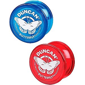 Duncan Butterfly Yo-Yo - Two pack - Red and Blue
