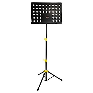 5 Core Sheet Music Stand -Dual Use Professional Portable Music Stand, Metal Desktop Tripod Music Book Stand & Orchestral Sheet Stand, Folding Adjustable Sturdy Heavy Duty for Performance & Band