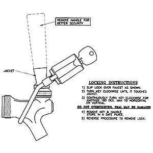 Joywayus Beer Tap Lock Home Brew Wrap Around Draft Beer Faucet Lock
