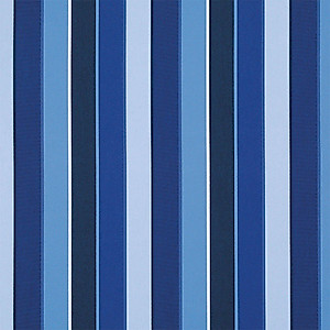 RSH DECOR: Sunbrella Square Throw Pillows Set of 4 | 24" x 24" | Water and Fade-Resistant Performance Fabric | Outdoor Pillow Covers with Down-Alternative Inserts | Milano Cobalt