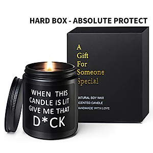 Valentines Day Gifts for Him, Funny Anniversary, Birthday Gifts, Gag Gifts for Men Boyfriend Husband Fiance, Sandalwood Scented Candle