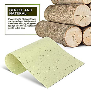 Teenitor Oil Blotting Sheets, 100 Sheets Green Tea Oil Absorbing Tissues Paper, Large 10cmx7cm Oil Blotters