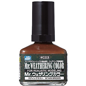 WC03 Stain Brown, GSI, Mr. Weathering Color Paint