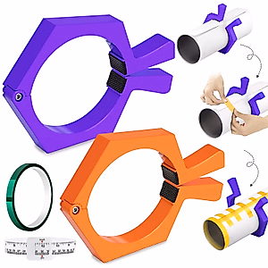 4pcs Pinch Perfect Tumbler Clamp Tool, Sublimation Tumblers Pinch with Heat Tape and Tumblers Width Measurer for Tumblers, Clamp Grip Tool for 20 Oz Sublimation Blanks Tumblers Skinny Straight