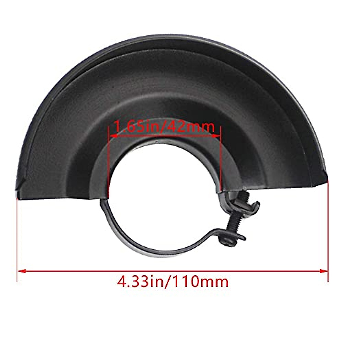 Utoolmart Angler Grinder Parts Black Metal Guard Protector Cover Thick Angle Wrench Grinder Flange Lock Nut Angle Grinder Handle Sanding Disc Set for Electric Angle Grinder