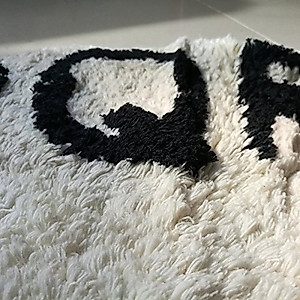 Habudda Pure Cotton Nursery Rug, Playroom Rugs for Baby Play Game Area, ABC Alphabet Classroom Learning Mat, Soft Non-Slip Bedroom Decor Carpet for Baby Boy and Girl, 47" Round