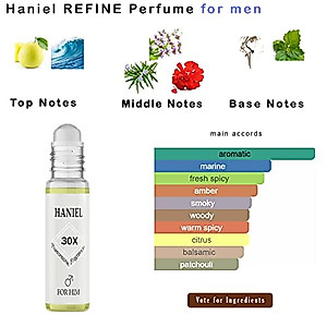 Haniel Roll on Aromatic Aquatic Perfume For Men Pheromone Attraction Formula, Pheromone Cologne for Men, Pheromones for Men, Feromonas Para Atraer Mujer, Amazing Scent Improve Charm