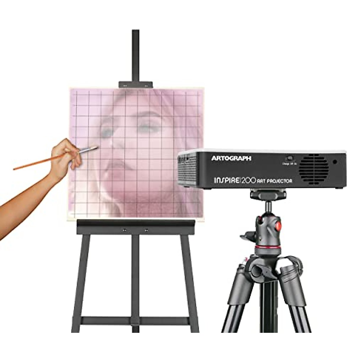 Artograph Inspire 1200 Digital Art Projector with Grid Overlays and Automatic Focus and Vertical Keystone