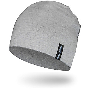 EMPIRELION 9" Multifunctional Lightweight Beanies Hats, Running Skull Cap Helmet Liner Sleep Caps for Men Women (Light Grey Mel., 1)