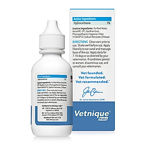 Oticbliss Medicated Ear Drops and Oticbliss Advanced Cleaning Wipes (100 Ct) Bundle Advanced Ear Cleaning Solutions with Medicated Ear Drops for Dogs Plus Dog Ear Cleaning Wipes with Aloe