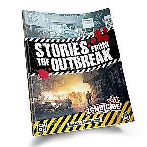 CMON Zombicide Chronicles: Stories from The Outbreak Mission Compendium - 10 Exciting Pre-Made Adventures! Cooperative Strategy Game, Ages 14+, 2+ Players, 30+ Min Playtime, Made by CMON