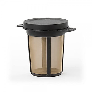 Finum Goldton Reusable Stainless Steel Coffee and Tea Infusing Mesh Brewing Basket and Filters, Set of 2 Medium Sized Filters, Blue and Green