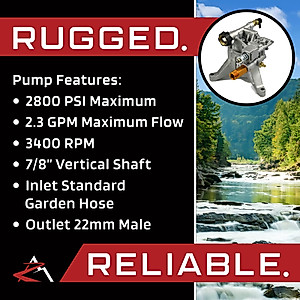 2800 psi POWER PRESSURE WASHER WATER PUMP PowerStroke PS80943 PS80946