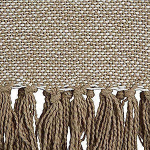 DII Stone Stripe Homespun Throw, 50x60 with 2.5" Fringe