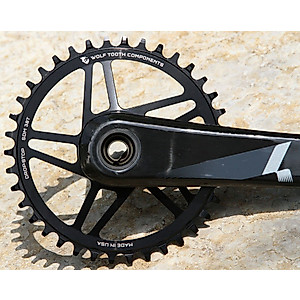 Wolf Tooth Direct Mount Round Mountain Bike Chainring for SRAM Cranks (32 Tooth, Drop-Stop A, 6mm Offset, MTB)