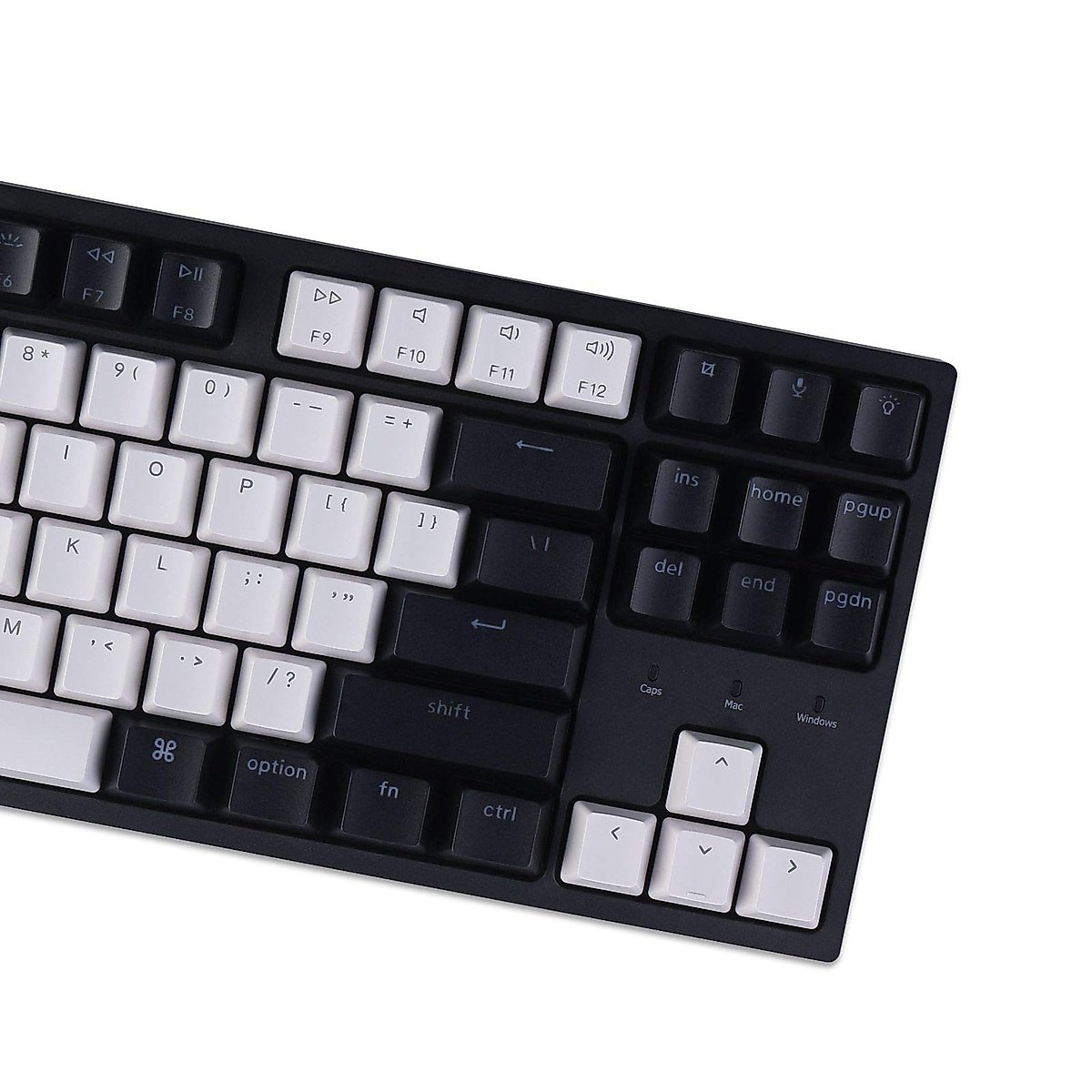 Keychron C1 Mac Layout Wired Mechanical Keyboard, Gateron G Pro Red Switch, Tenkeyless 87 Keys ABS keycaps Computer Keyboard for Windows PC Laptop, White Backlight, USB-C Type-C Cable