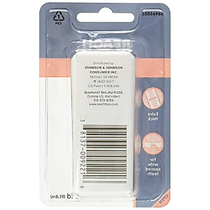 Reach Dentotape Waxed Dental Floss with Extra Wide Cleaning Surface for Large Spaces between Teeth, Unflavored, 100 Yards (Pack of 5)