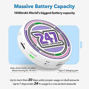 Mcbazel PhotoFast 247 Dual Auto Catcher with Auto-tap, Auto Reconnect, Over 1-Hour Connection Function Compatible with iOS & Android