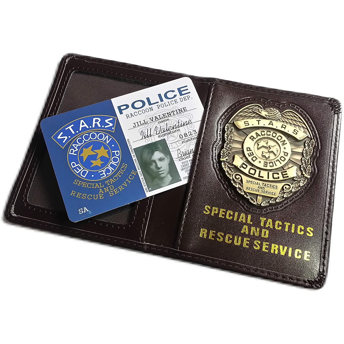 Resident Evil Biohazard S.T.A.R.S RPD Wallet Jill Valentine ID Holder | Chris Leon Wesker Cosplay