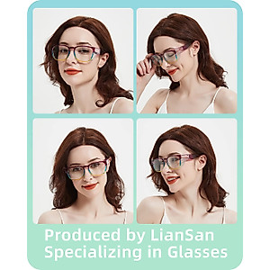 LianSan Safety Glasses Over Eyeglasses for Women - Anti-Fog Goggles Fit Over Prescription Eyewear for ANSI Z87.1 Certified(Multicolor)