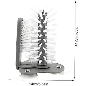 [Efficient Glass Washer with 360° Bristle Brush - Ideal Glass Cup Cleaner Scrubber with Strong Suction Cups for Bars Pubs and Catering Needs]