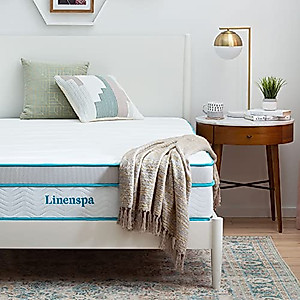 Linenspa 12 Inch Memory Hybrid-Edge Support-Quilted Foam Cover Mattress, Plush Mattress Queen