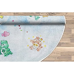 Well Woven Care Bears Castle in The Sky 3'3" Round Blue Area Rug