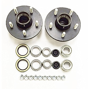 Libra Trailer 5 Lugs Idler Hub Kits 5 on 4.5 5x4.5 for 3500 lbs Axle 22017K Pack 2