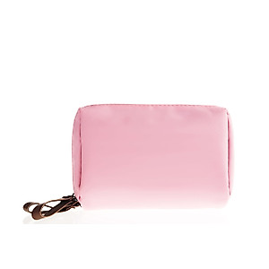 Kososuru Small Makeup Bag, Portable Waterproof Cosmetic Bag Travel Makeup Pouch for Women (Pink, Square)